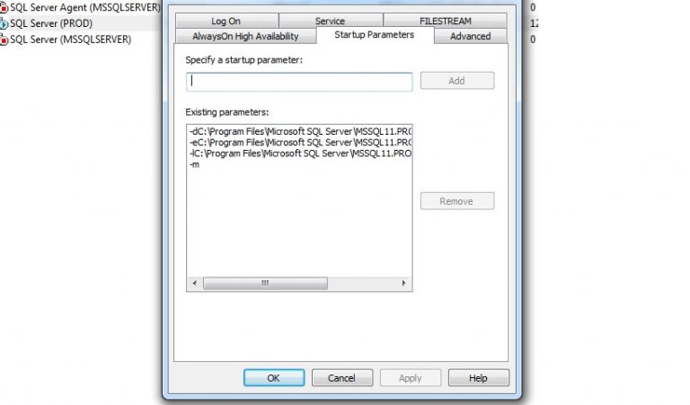 Error: 17300, Severity: 16, State: 1. (Params:). The error is printed ...